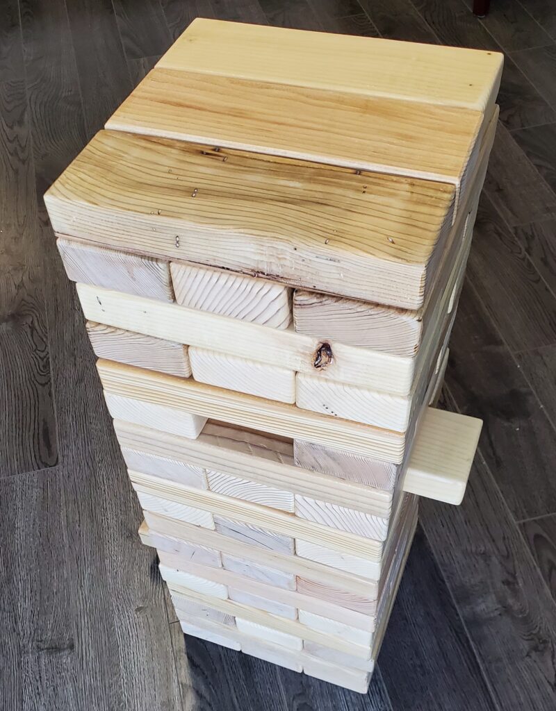 Giant Tumbling Tower of Blocks (Jenga) 27"H $50.00 | Best Party Rentals ...